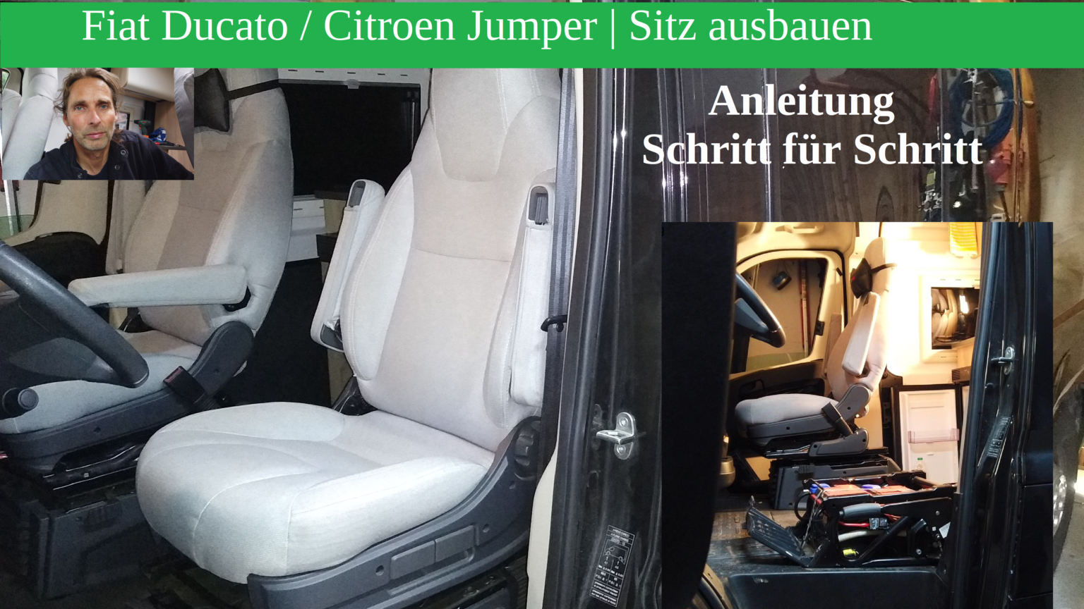 Vordersitz ausbauen Fiat Ducato und Citroen Jumper im Wohnmobil ...